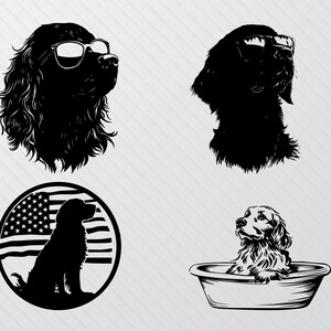 Gordon Setter Svg Bundle, Gordon Setter Dog Silhouette, Gordon Setter ...