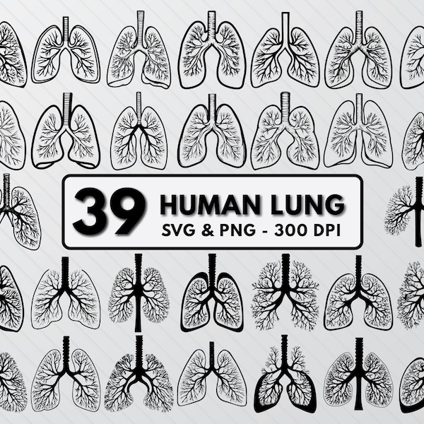 Lung Svg - Etsy