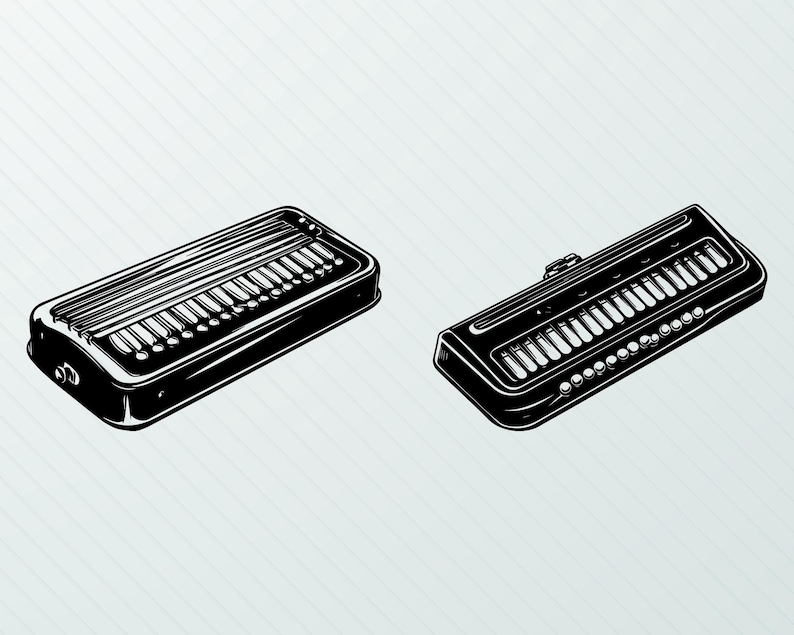 Harmonica Svg Png, Harmonica Clipart, Harmonica Silhouette, Decal ...