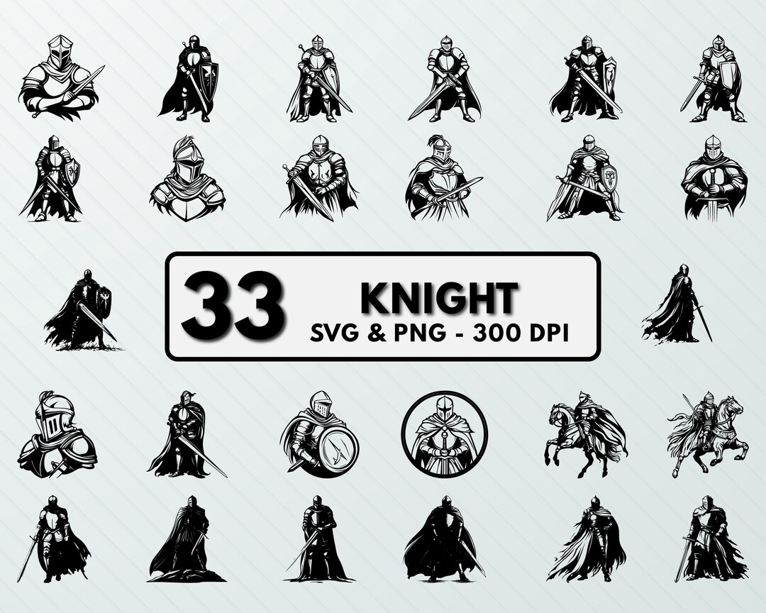 Knight Svg Png, Knight Clipart, Knight Vector Art, Knight Silhouette ...
