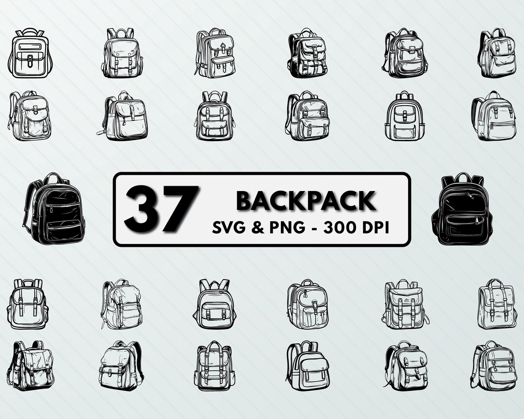 Backpack Svg Png, Backpack Clipart, Backpack Silhouette, Backpack ...