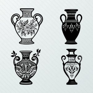 Greek Amphora Svg Png, Greek Amphora Clipart, Greek Amphora Silhouette ...