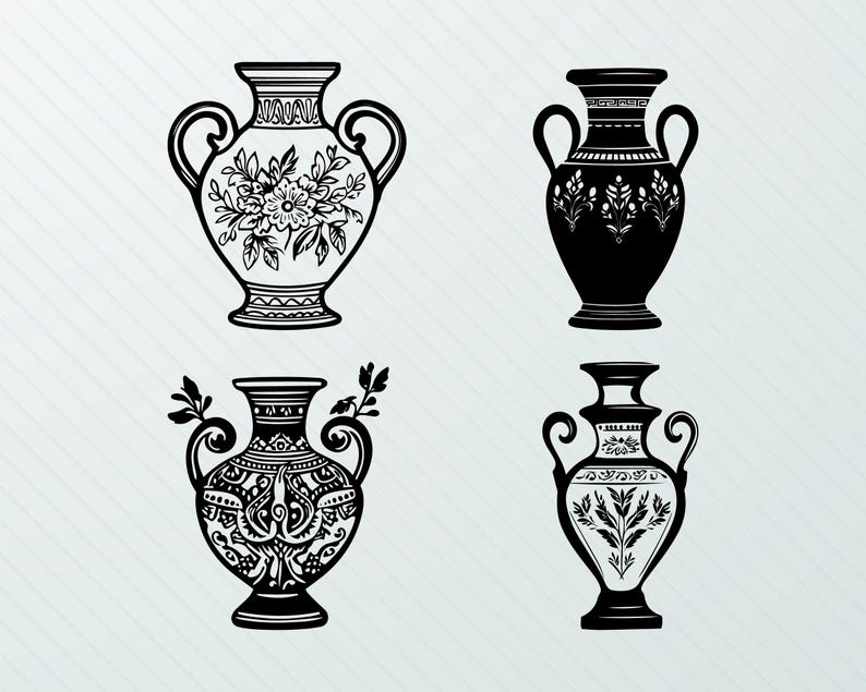 Greek Amphora Svg Png, Greek Amphora Clipart, Greek Amphora Silhouette ...