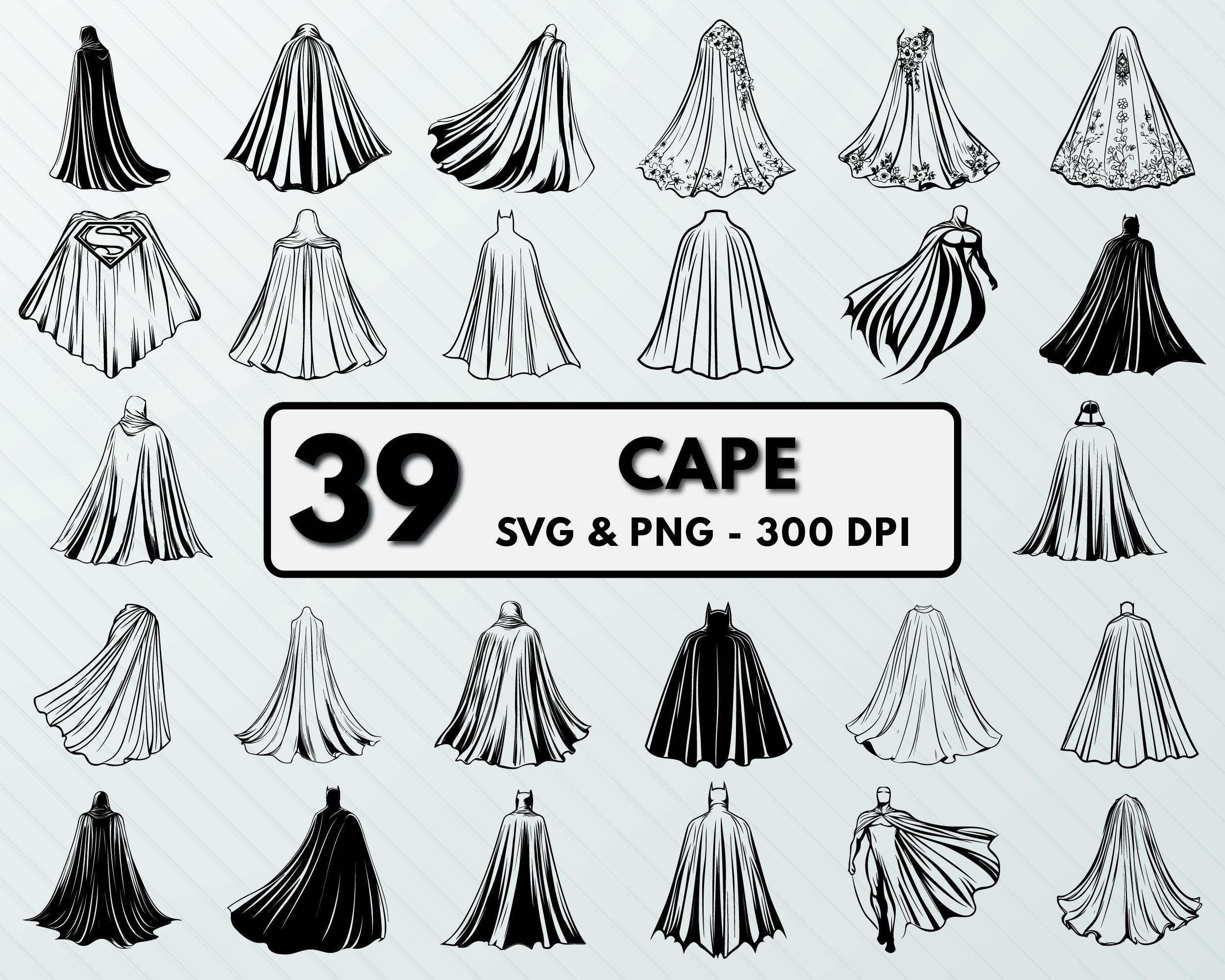 Cape Svg Png, Cape Silhouette, Cape Vector, Cape Cut Files, Cape Cricut ...
