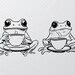 Frog Drinking Coffee SVG Bundle: Funny Clipart, Logo Art (PNG, SVG) - Etsy