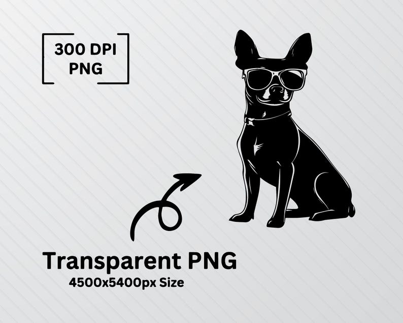 Min Pin Dog SVG Bundle: Floral Puppy Clipart, Dog Breeds Icon (PNG ...