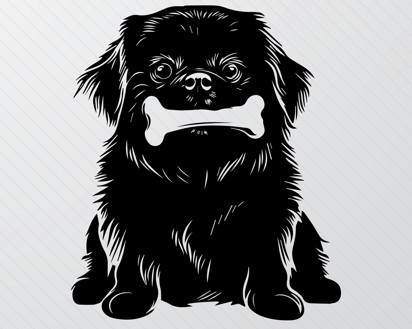Pekingese Svg Bundle, Pekingese Dog Silhouette Cut File Cricut, Dog ...