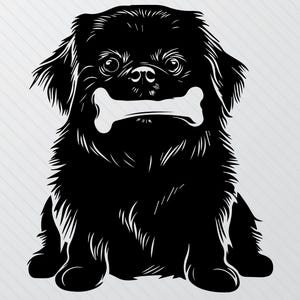 Pekingese Svg Bundle, Pekingese Dog Silhouette Cut File Cricut, Dog ...