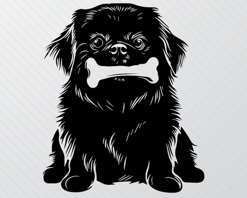 Pekingese Svg Bundle, Pekingese Dog Silhouette Cut File Cricut, Dog ...