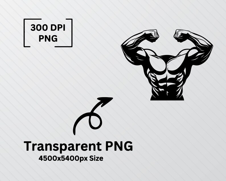 Strong Biceps Silhouette, Biceps Svg Bundle, Biceps Gym Clipart, Biceps Png Outlines, Gym Biceps ...