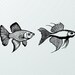 Guppy Fish Svg Png Bundle, Guppy Fish Silhouette, Guppy Fish Clipart ...