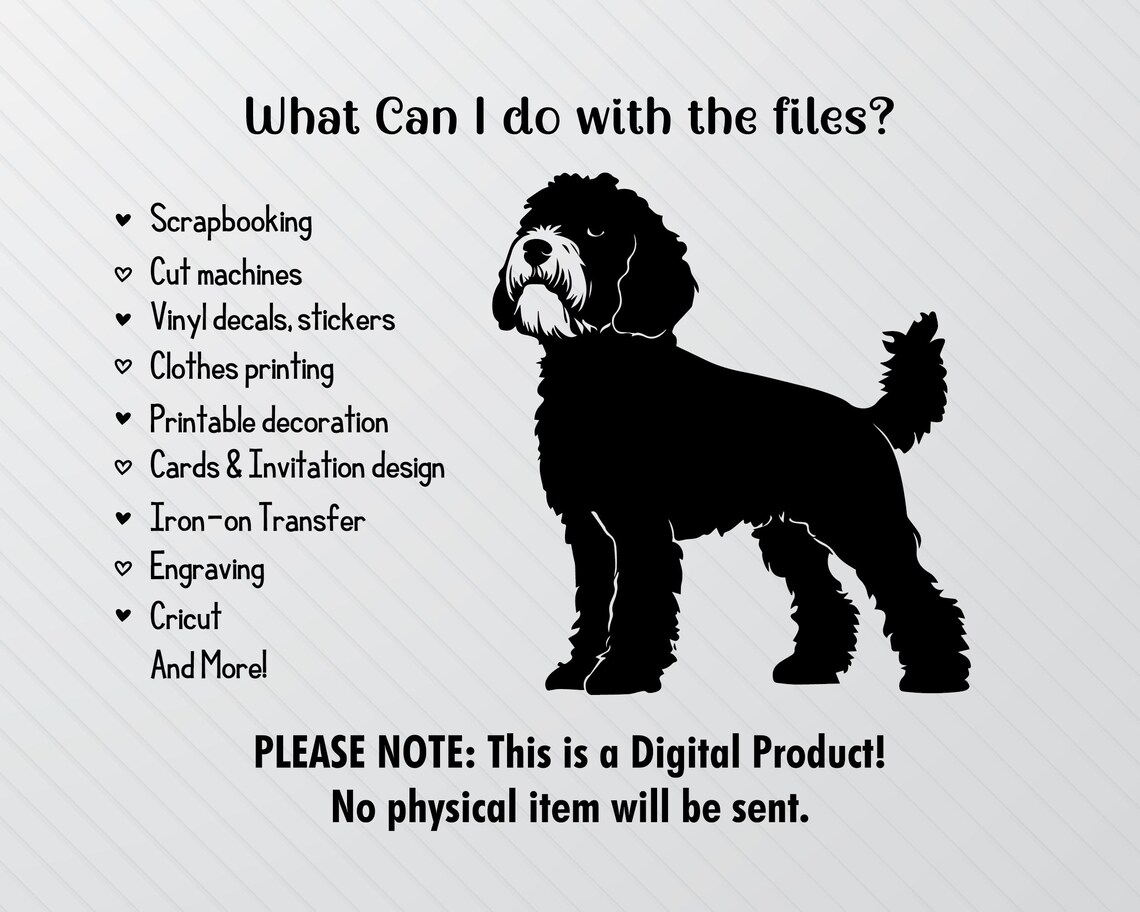Sheepadoodle SVG Bundle: Puppy Silhouette, Dog Breed Vector (PNG ...