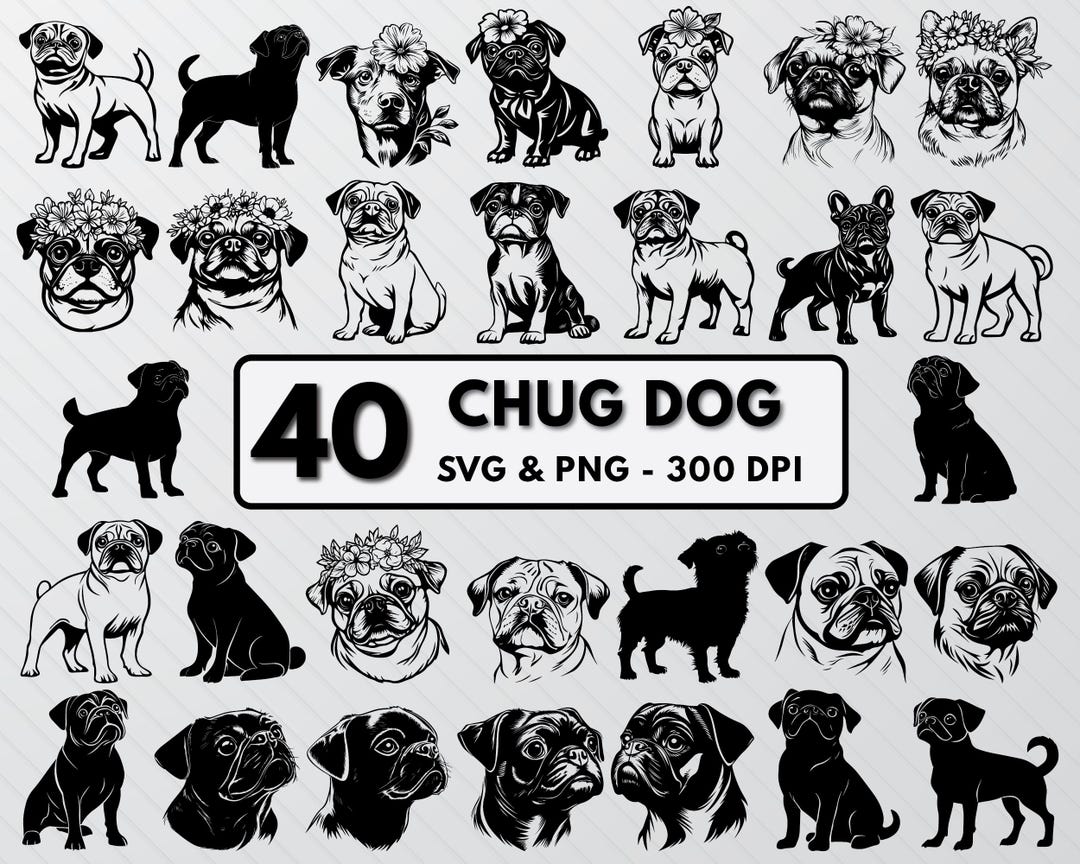 Chug Dog Svg Bundle, Chug Dog Silhouette Cut File for Cricut, Chug Dog ...