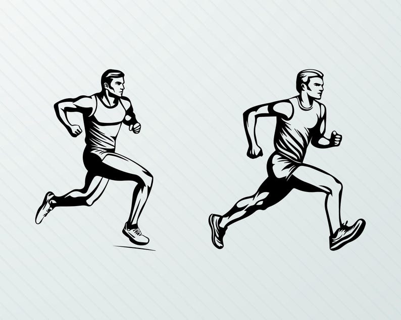 Runner Svg Png, Runner Clipart, Runner Silhouette, Runner Decal, Runner ...