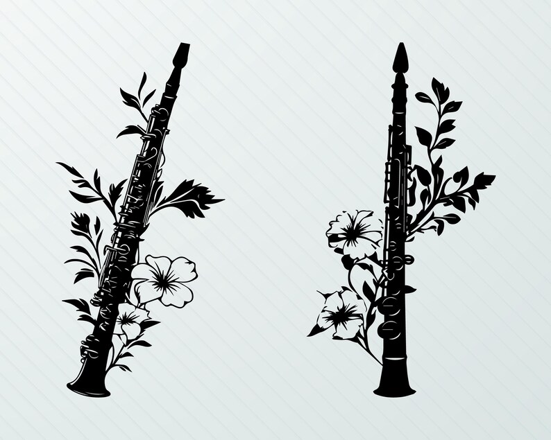Clarinet Svg Png, Clarinet Clipart, Clarinet Silhouette, Clarinet Decal ...