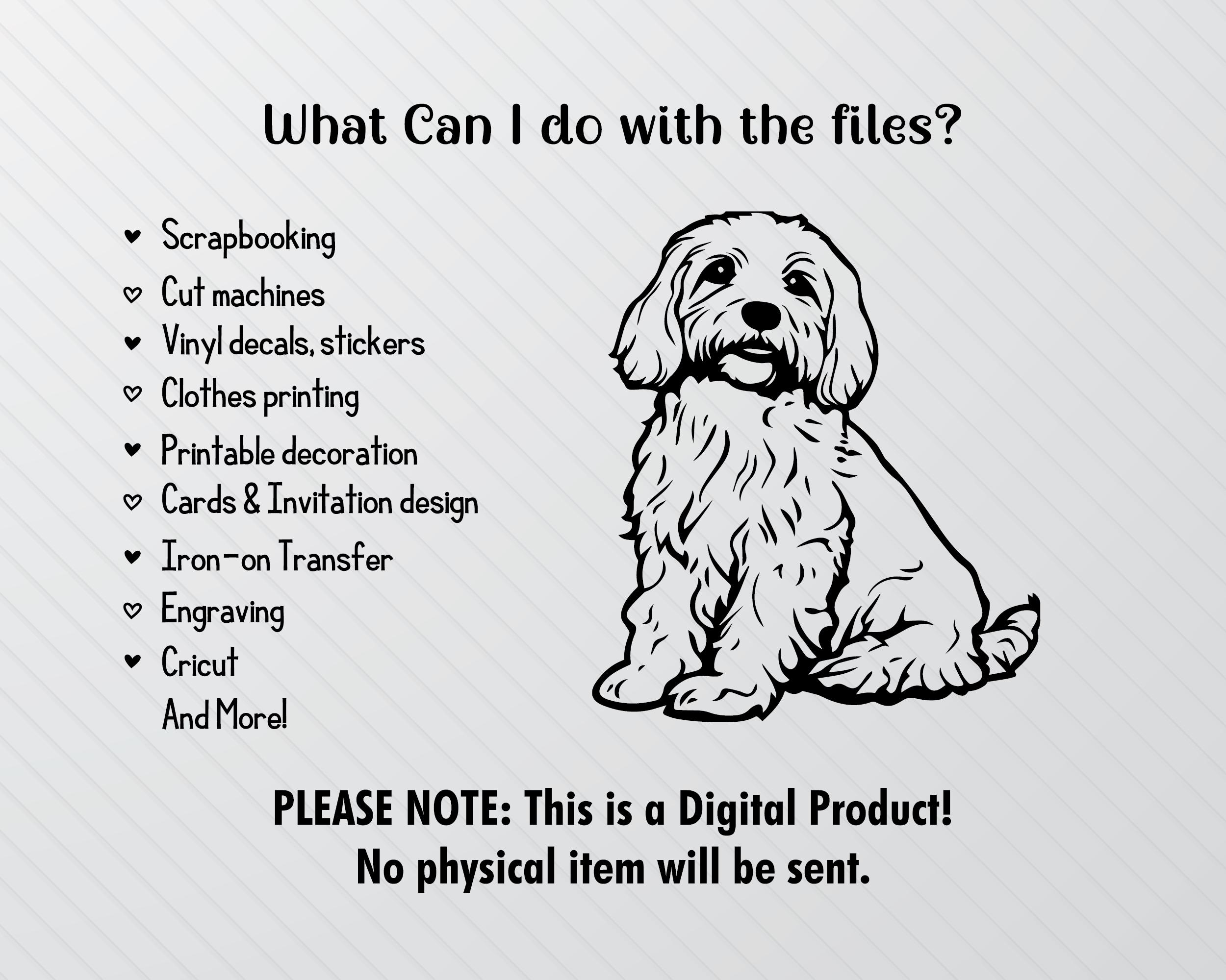 Cockapoo Dog Silhouette: SVG, PNG Clipart Bundle - Etsy
