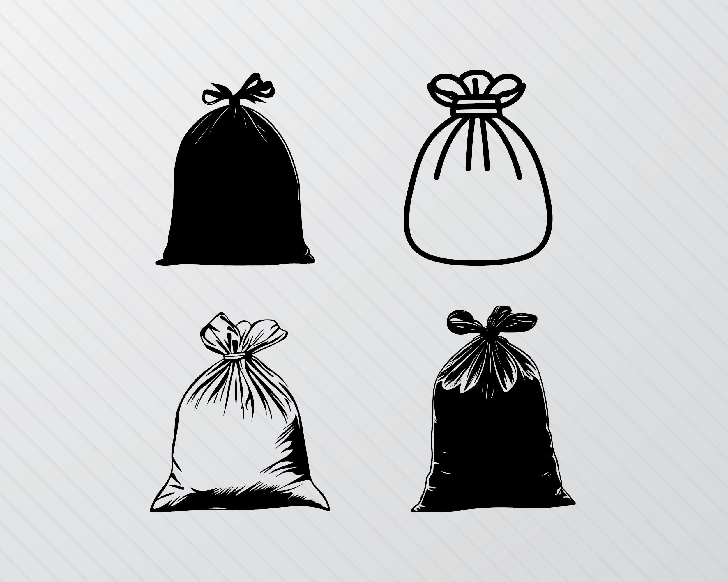 Sack Silhouette Svg, Bag Sack Svg Bundle, Sack Clipart Png, Pictogram ...
