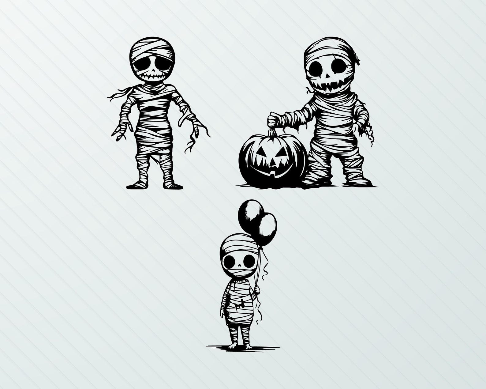 Cute Mummy Svg Png, Cute Mummy Clipart, Cute Mummy Silhouette, Cute ...