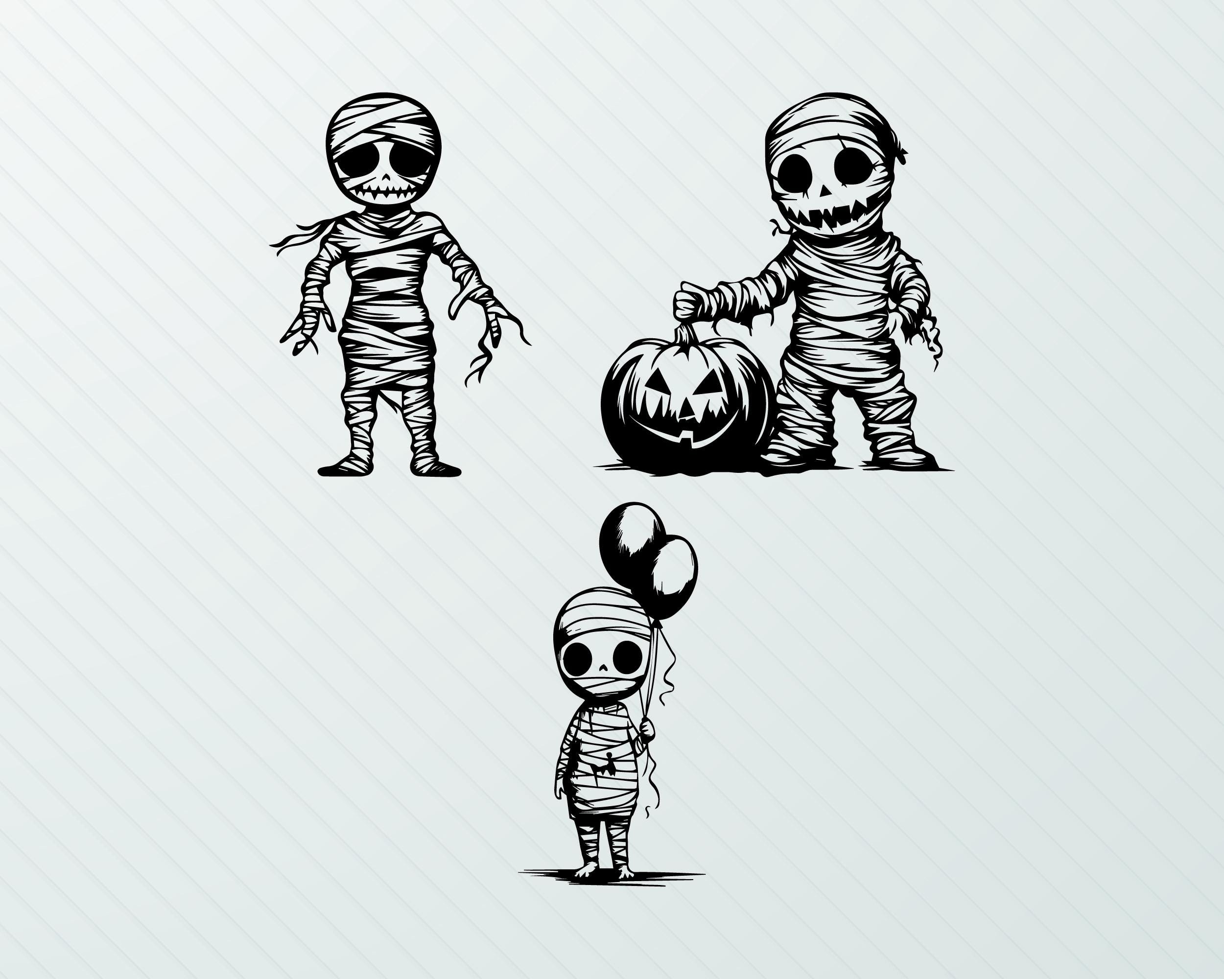 Cute Mummy Svg Png, Cute Mummy Clipart, Cute Mummy Silhouette, Cute ...