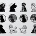Whoodle Hund SVG, Whoodle Silhouette geschnitten Datei für Cricut ...