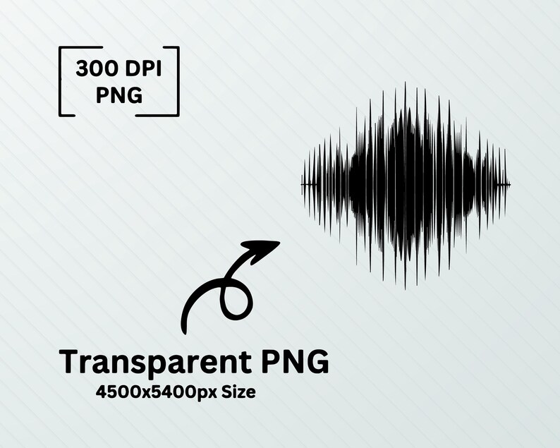 Sound Wave Clipart: SVG, PNG, Vector Cut Files - Etsy