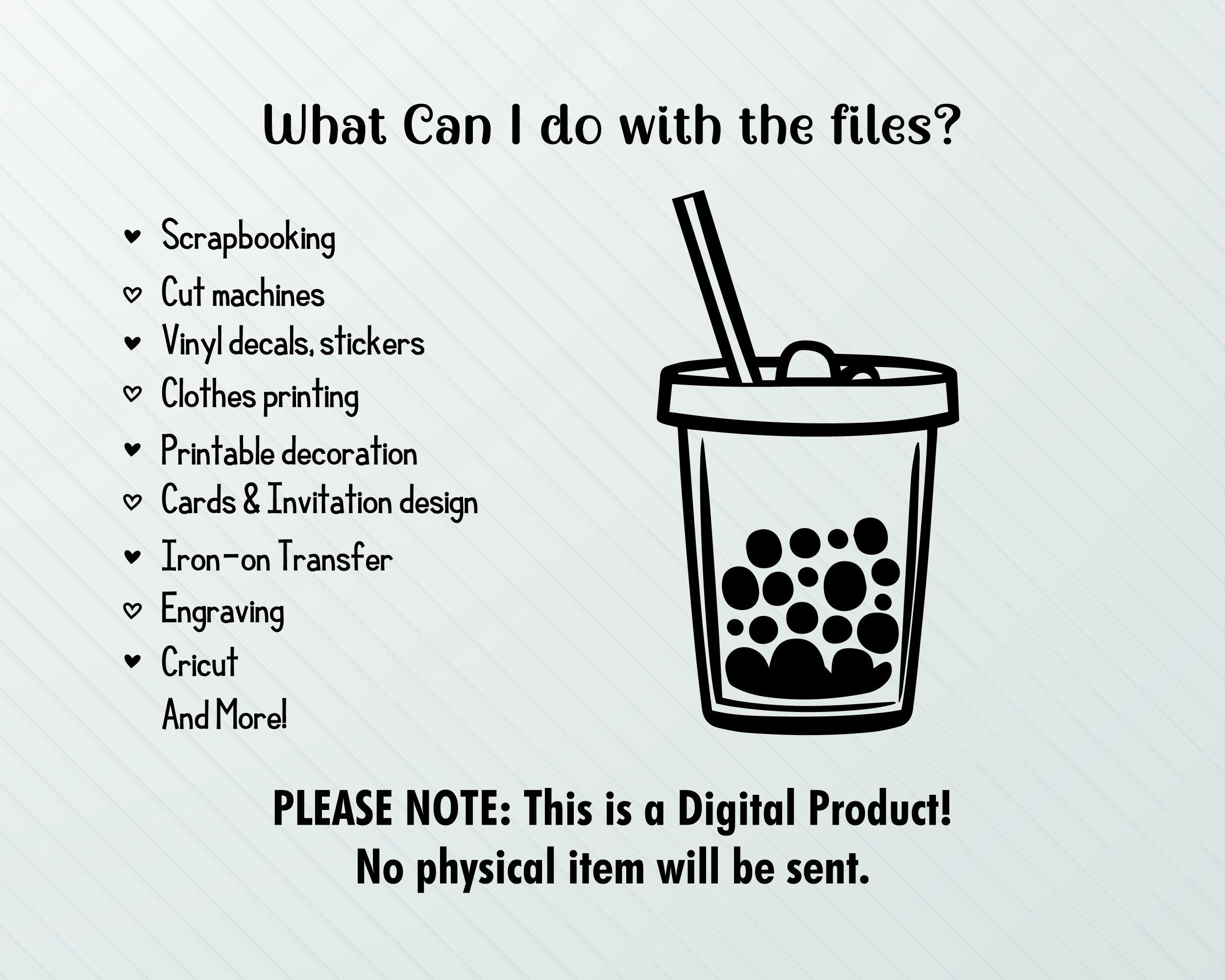 Boba Tea Clipart: SVG, PNG, Vector Art Cut Files - Etsy