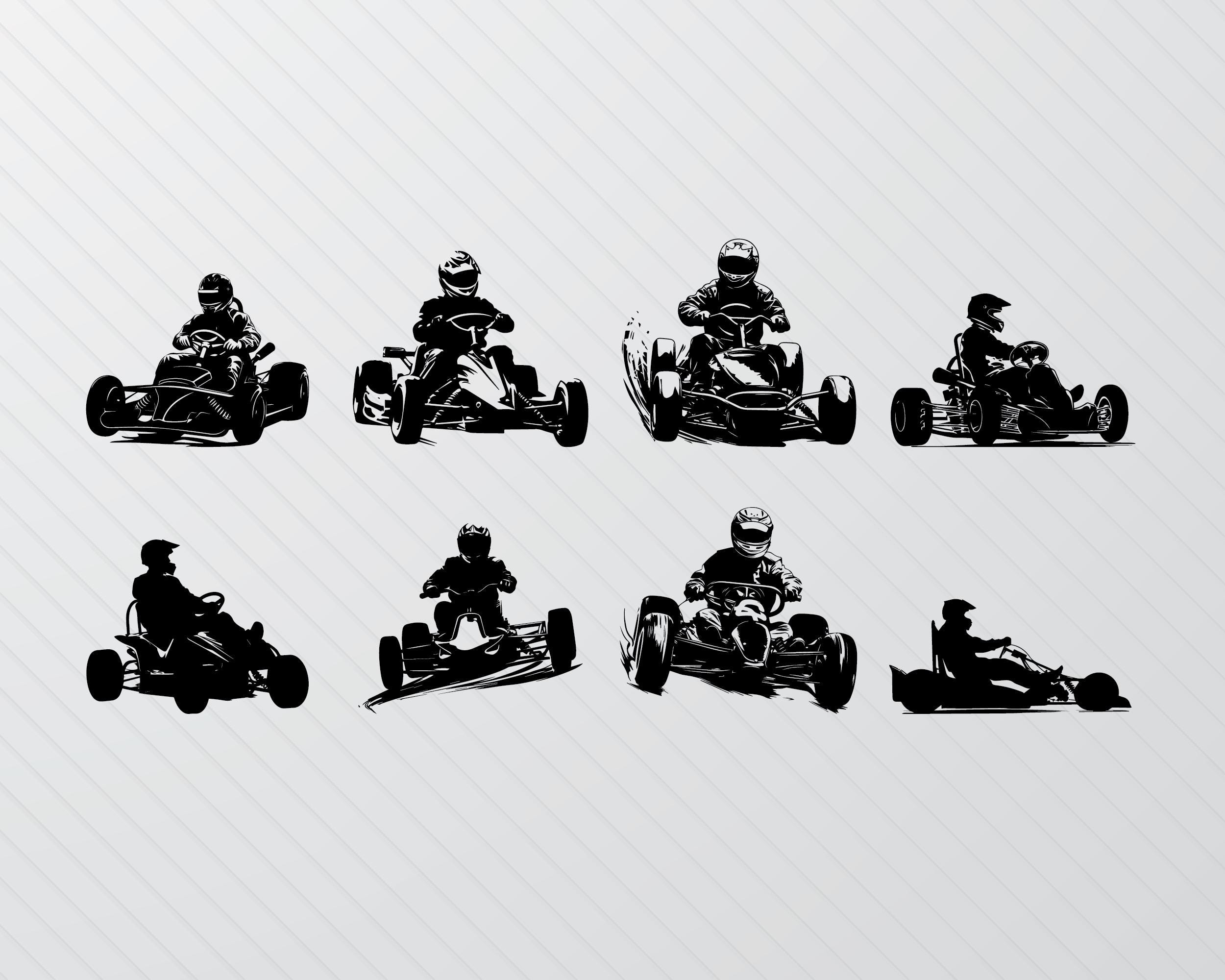 Go Kart Svg Bundle, Go Kart Silhouette, Go Kart Racing Clipart Png, Go ...