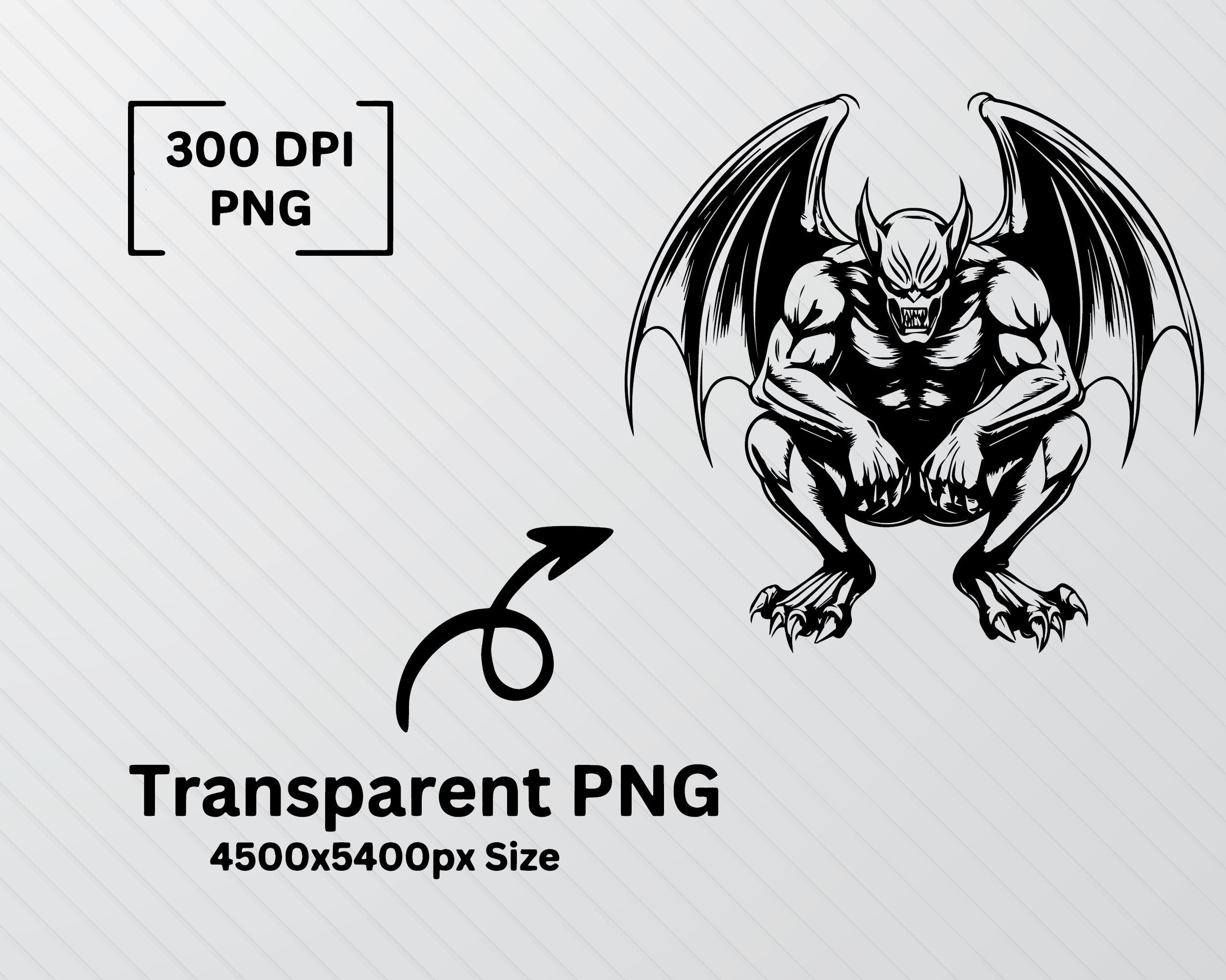 Gargoyle Svg Bundle, Gargoyle Silhouette, Gargoyle Clipart, Outlines ...