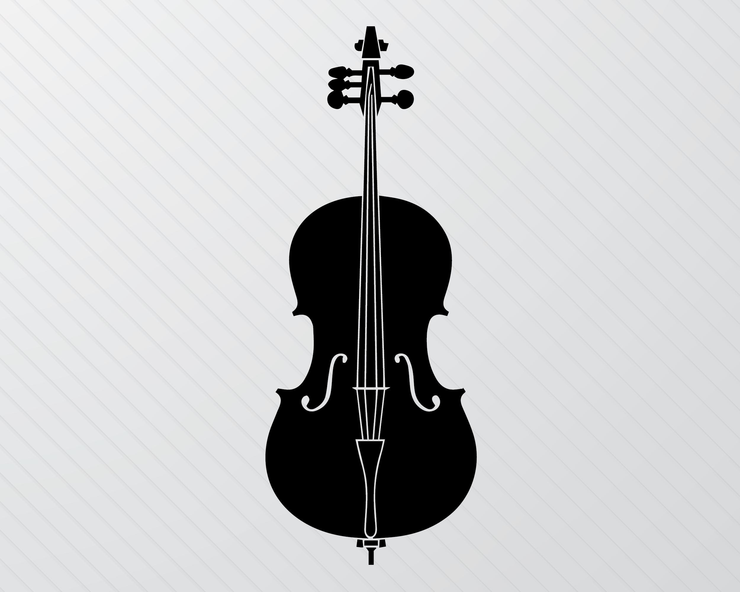 Cello SVG Bundle: Silhouette Cut File, Vector Art Clipart (PNG) - Etsy