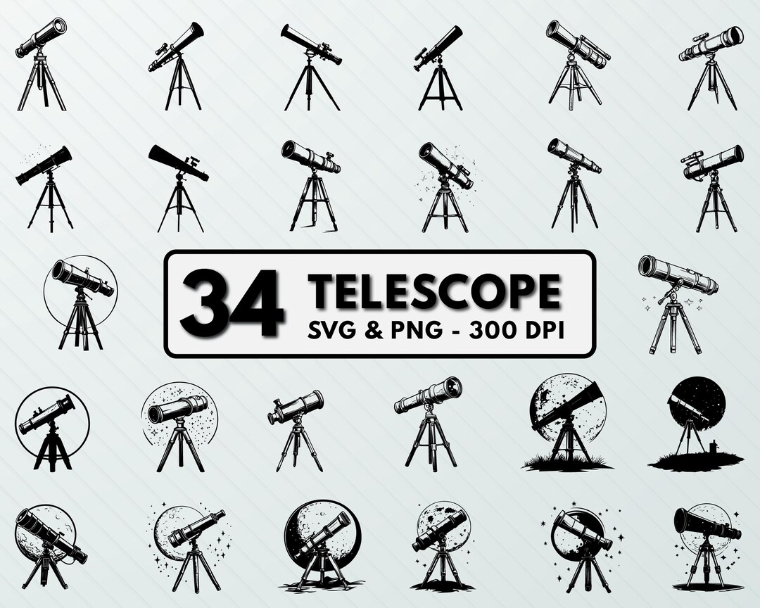 Telescope SVG, Telescope PNG, Telescope Silhouette, Telescope Clipart ...