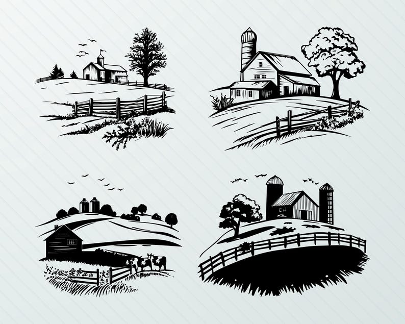 Farm Ranch SVG PNG Clipart: Vector Art Cut Files - Etsy Australia