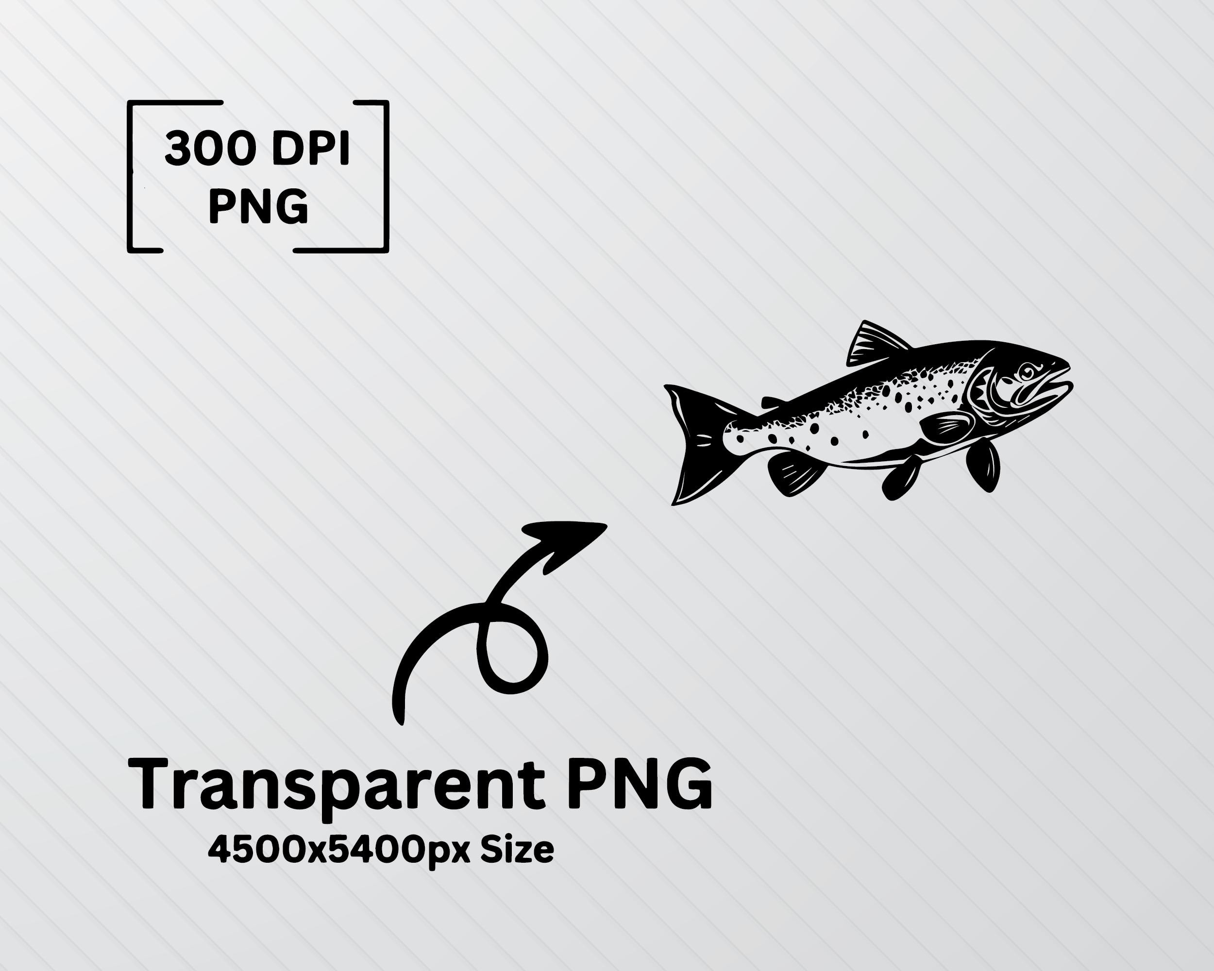 Trout Fish Silhouette, Trout Fish Svg Bundle, Trout Fish Clipart, Trout ...