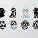 Cavapoo Dog Silhouette: SVG, PNG Clipart Bundle - Etsy