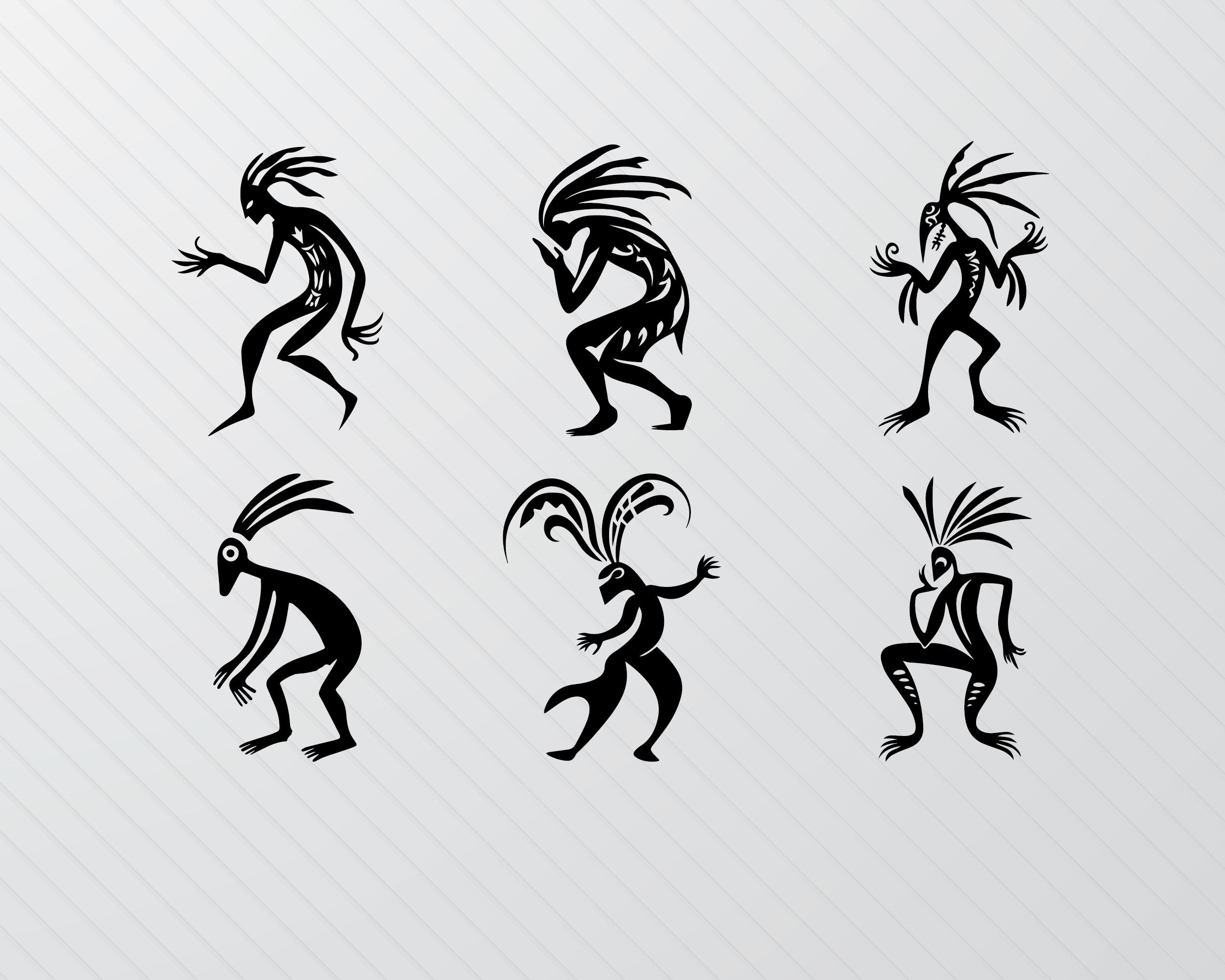 Kokopelli Silhouette Svg, Kokopelli Svg Bundle, Kokopelli Clipart ...