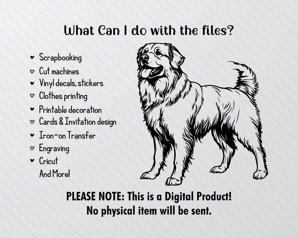 Leonberger Dog SVG Bundle: Silhouette Vector Clipart (PNG) - Etsy