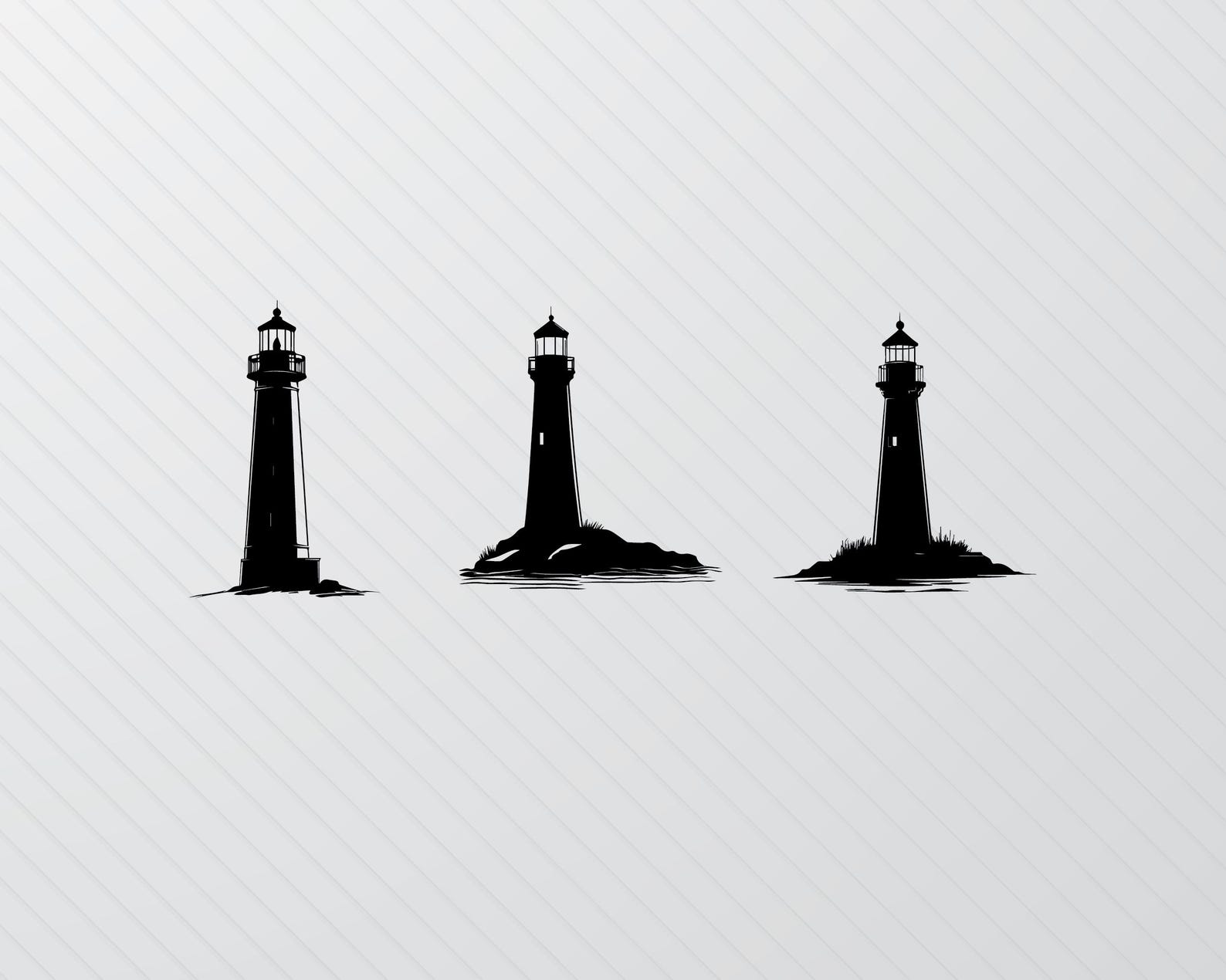 Lighthouse Silhouette Svg, Lighthouse Svg Bundle Cut File, Lighthouse ...