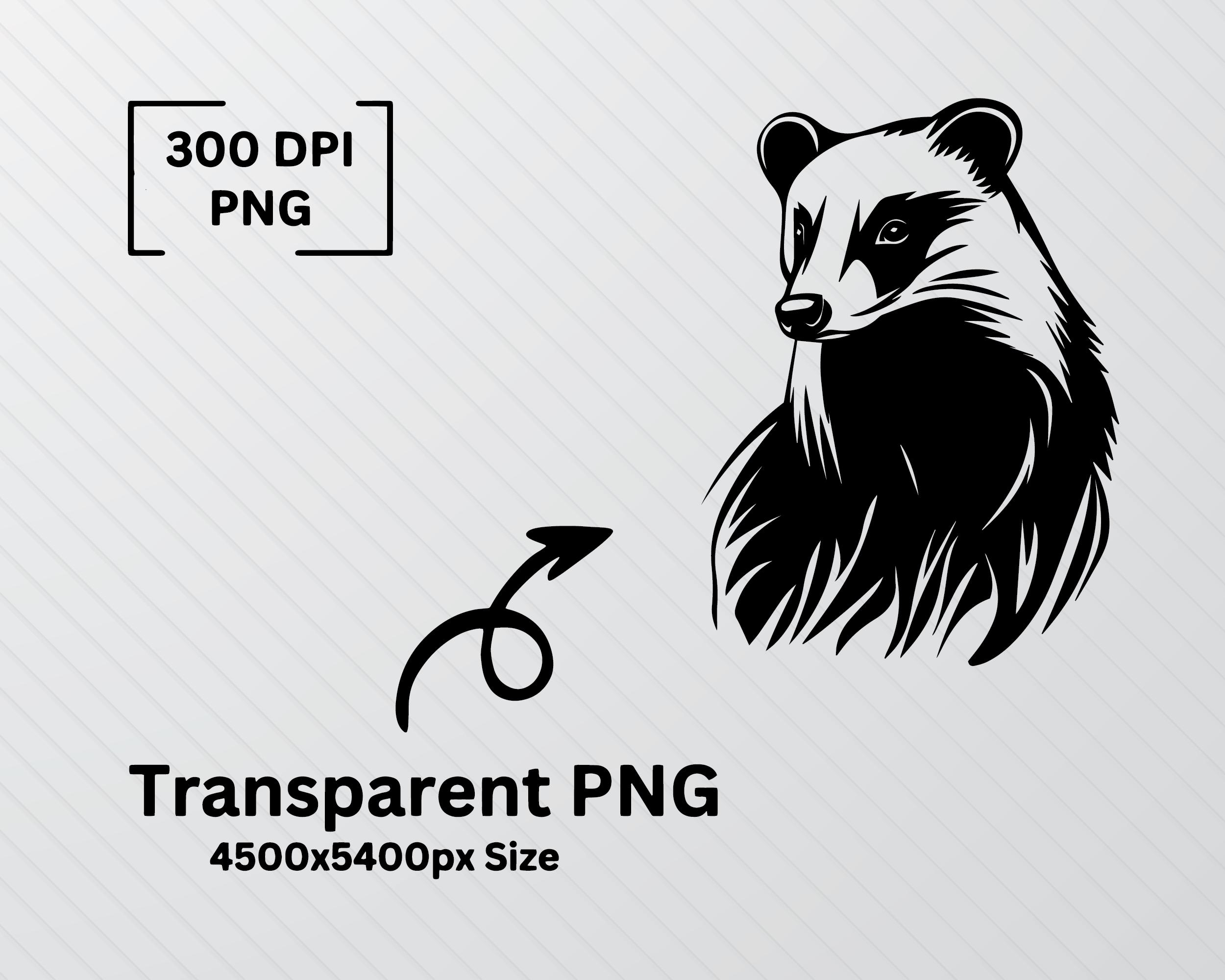 Badger SVG Bundle: Honey Badger Silhouette Clipart (digital Download ...