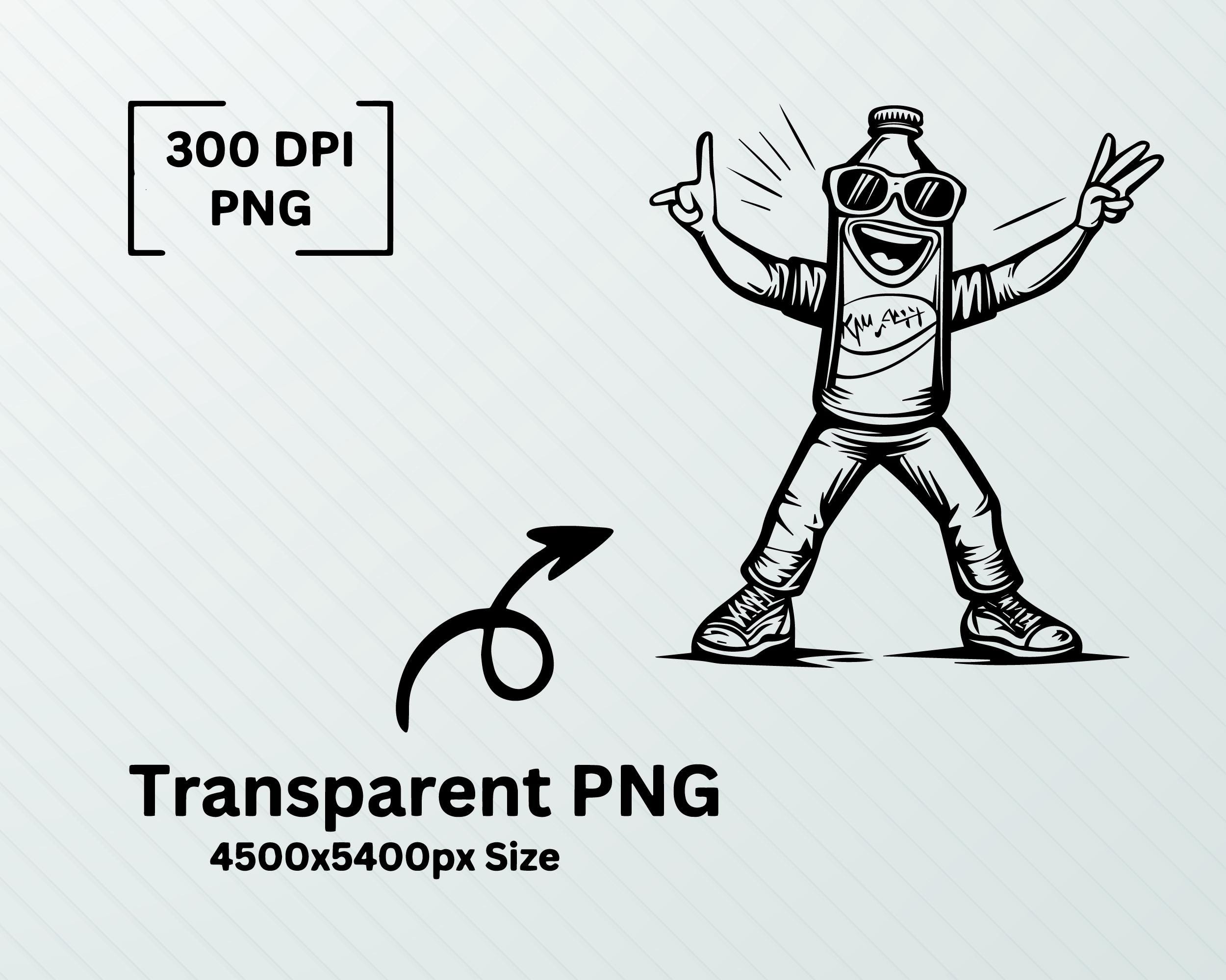 Dancing Soda Bottle Clipart: SVG, PNG, Vector, Cricut (digital Download ...