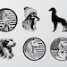 Saluki Svg Bundle, Saluki Silhouette, Dog Breeds Clipart, Saluki Figurine Decal Vector, Siu ...