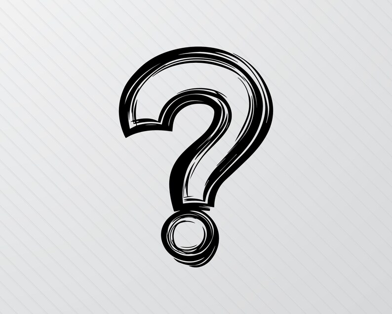 Question Mark SVG Bundle: Clipart, Outline, Decal (digital Files) - Etsy