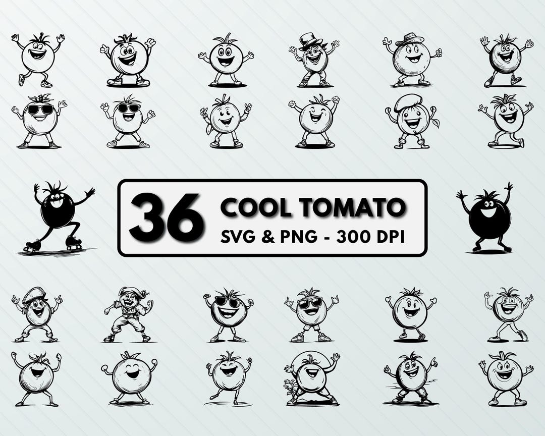 Cool Tomato Svg Png, Cool Tomato Clipart, Cool Tomato Silhouette, Cool ...
