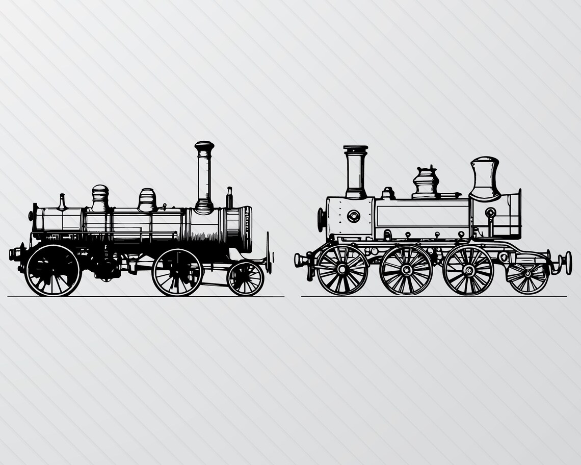Steam Engine Svg Bundle, Steam Engine Silhouette Svg, Train Engine Png ...