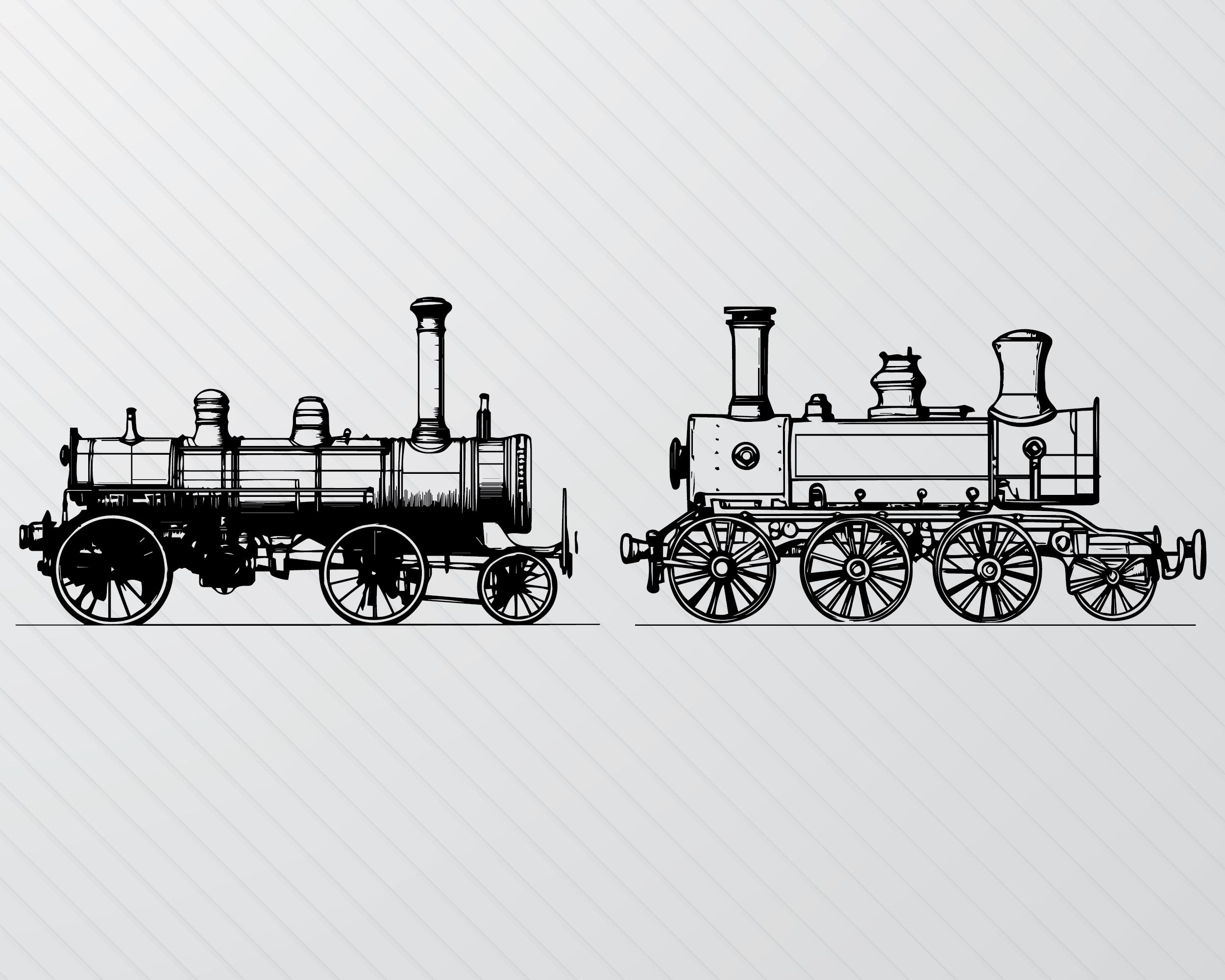 Steam Engine Svg Bundle, Steam Engine Silhouette Svg, Train Engine Png ...