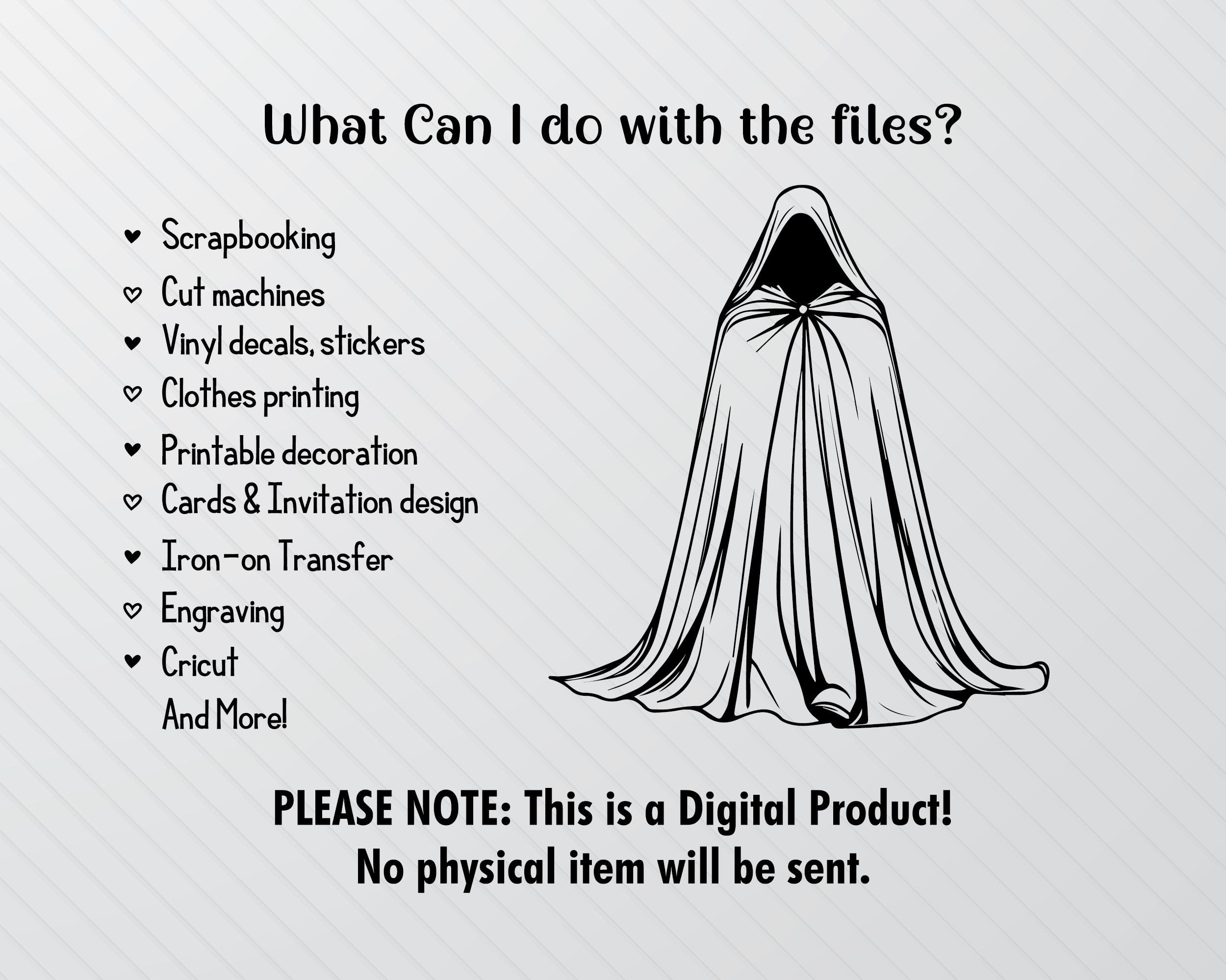 Cloak Silhouette Svg Bundle, Magic Cloak, Cloak Png Clipart, Cloak ...