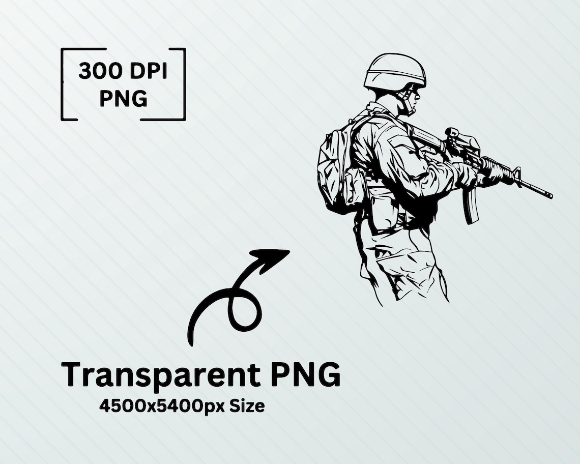 Army Svg Png, Military Army Clipart, Solder Silhouette, Decal, Military ...