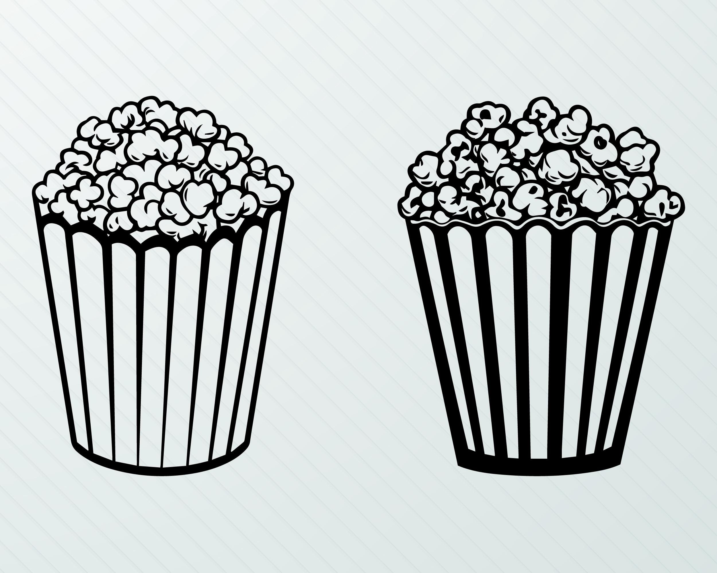 Popcorn Png, Popcorn Svg, Popcorn Cutout, Popcorn Design, Popcorn Logo ...