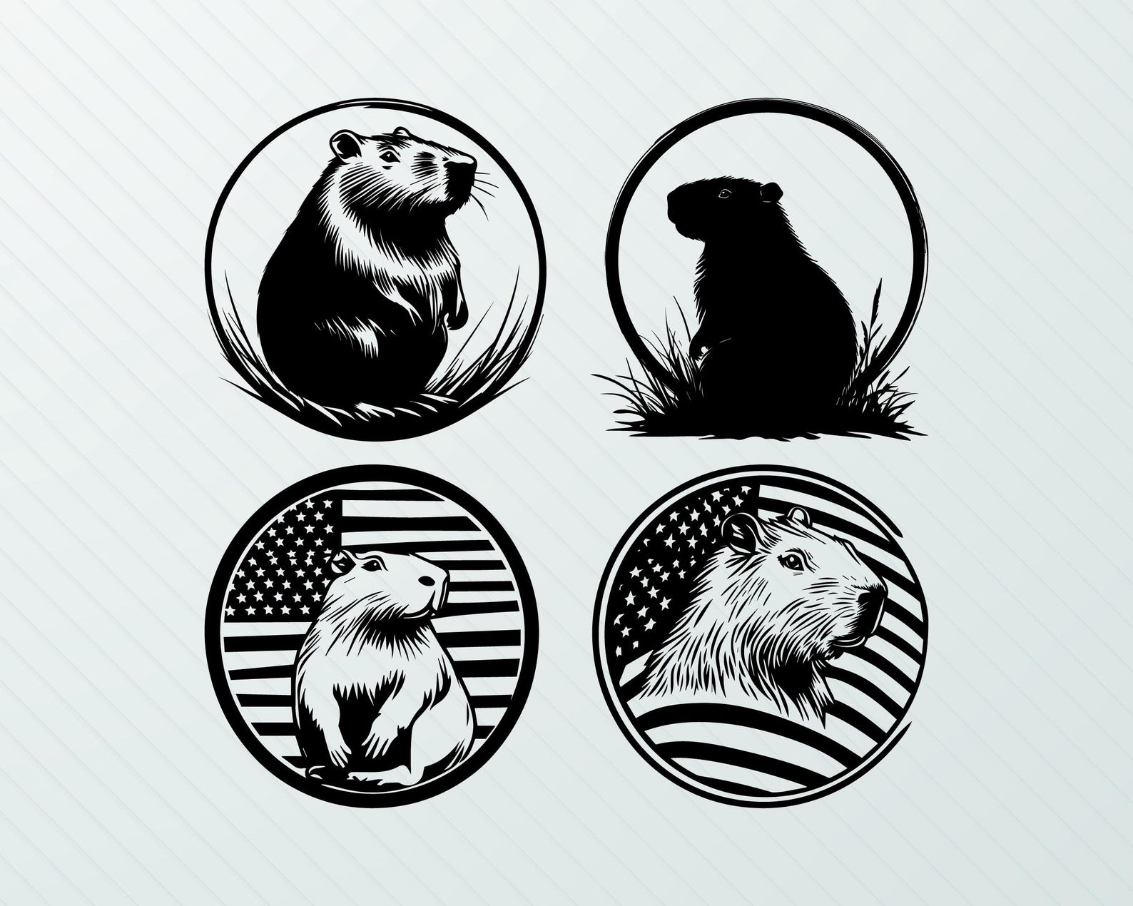 Capybara Svg Png Bundle, Capybara Clipart, Capybara Silhouette ...
