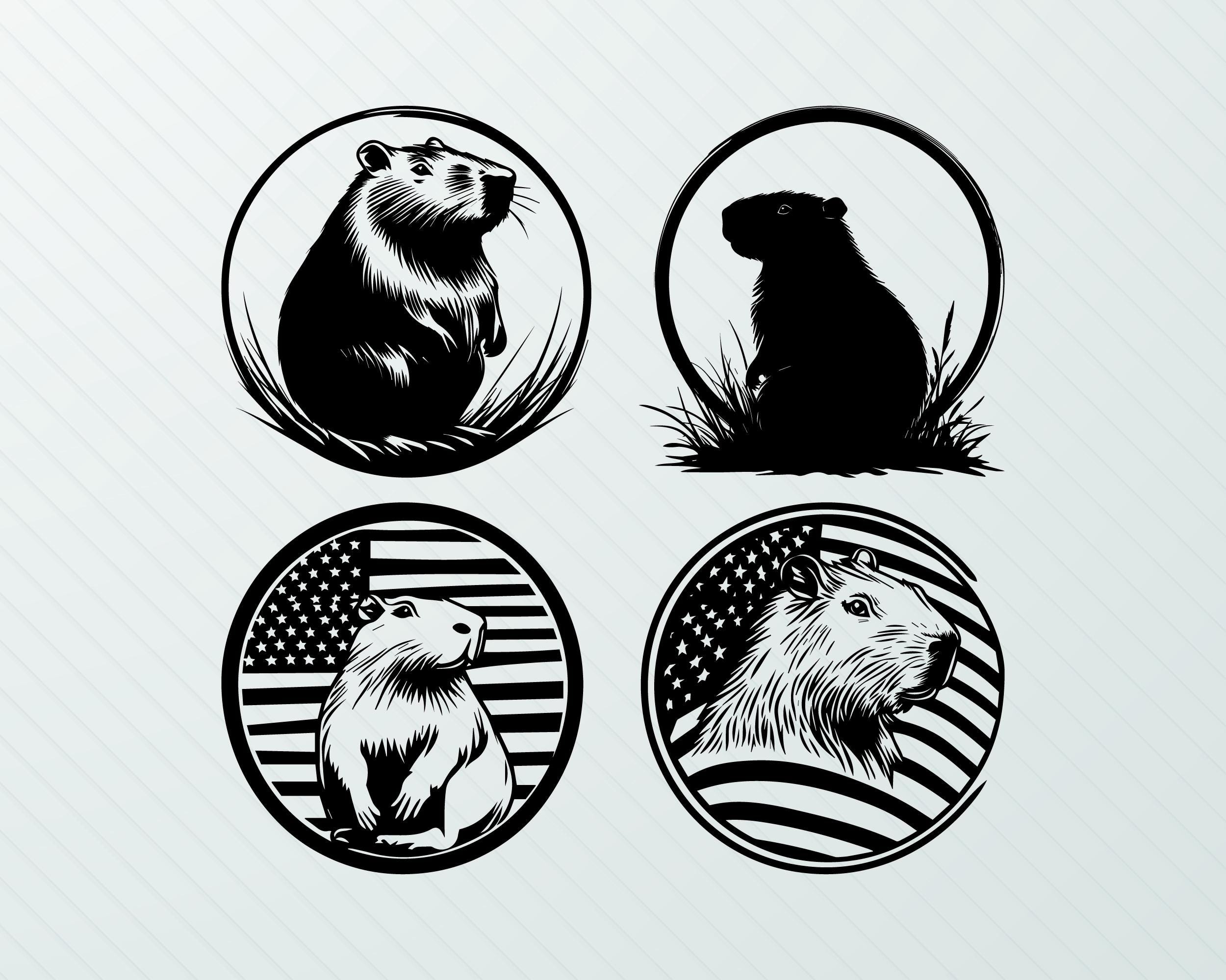 Capybara Svg Png Bundle, Capybara Clipart, Capybara Silhouette ...