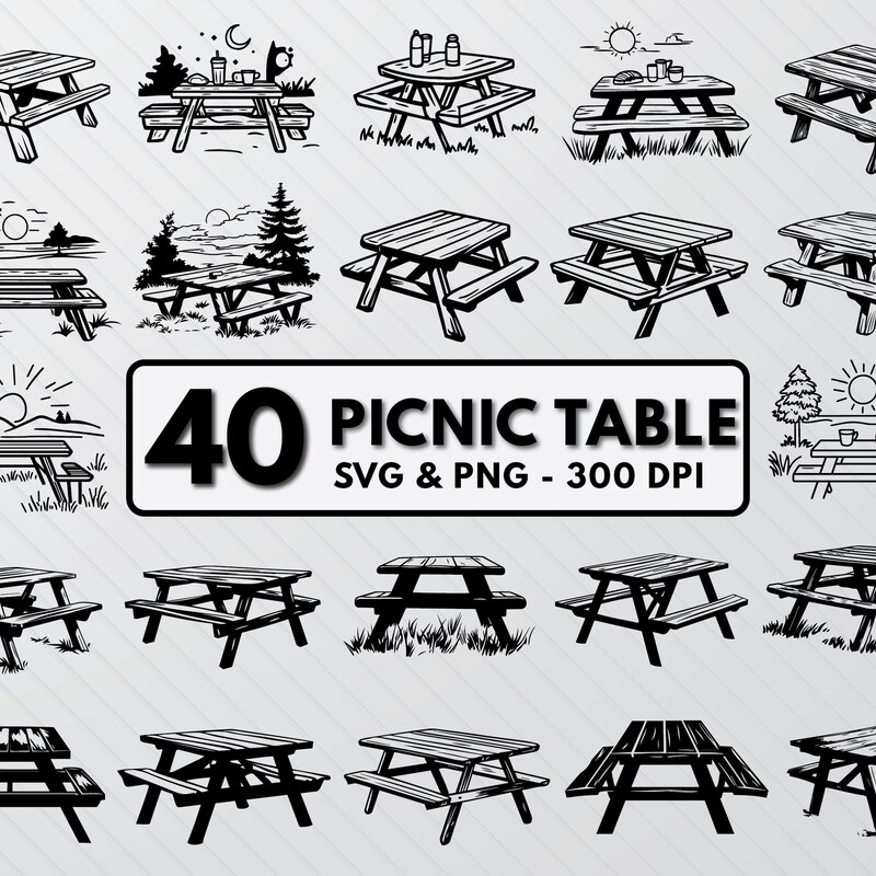 Picnic Table - Etsy