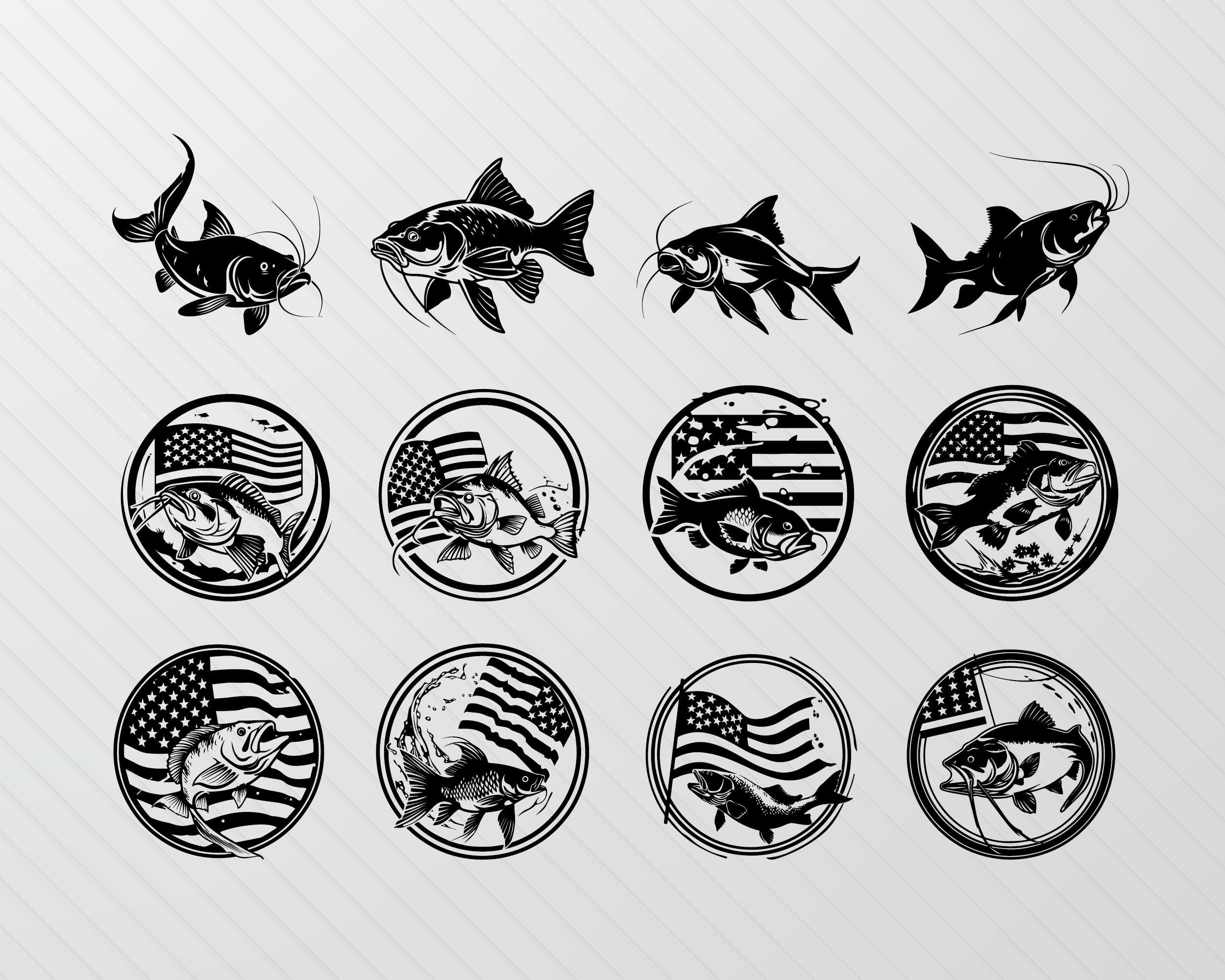 Catfish Silhouette Svg, Catfish Svg Bundle Cut Files, Catfish Clipart ...